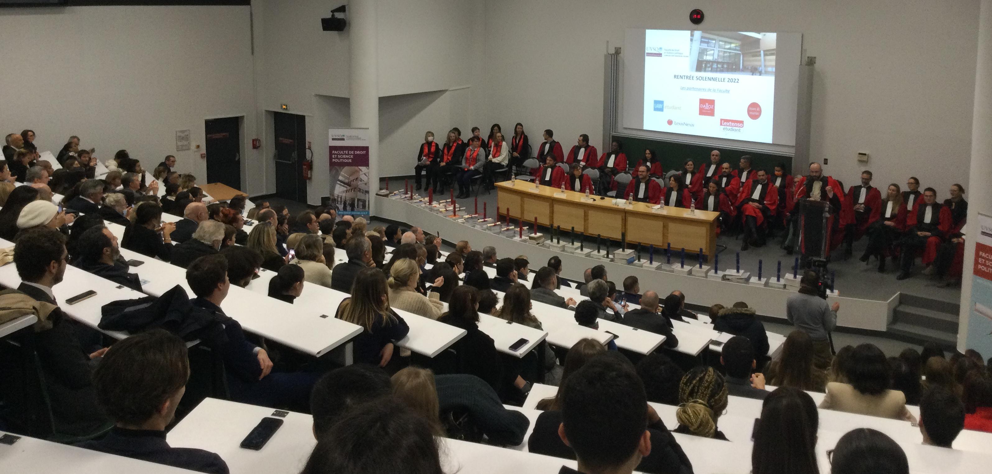 Retour sur la rentrée solennelle 2022 à la Faculté de Droit et Science politique de l’UVSQ ...